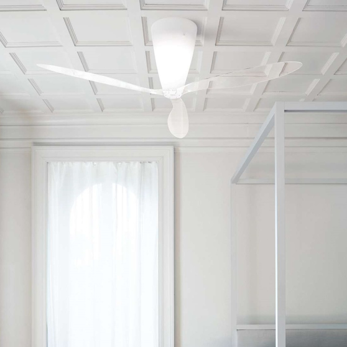 Luceplan Blow Transparent – Ανεμιστήρας Οροφής με Φως & Διάφανα ...