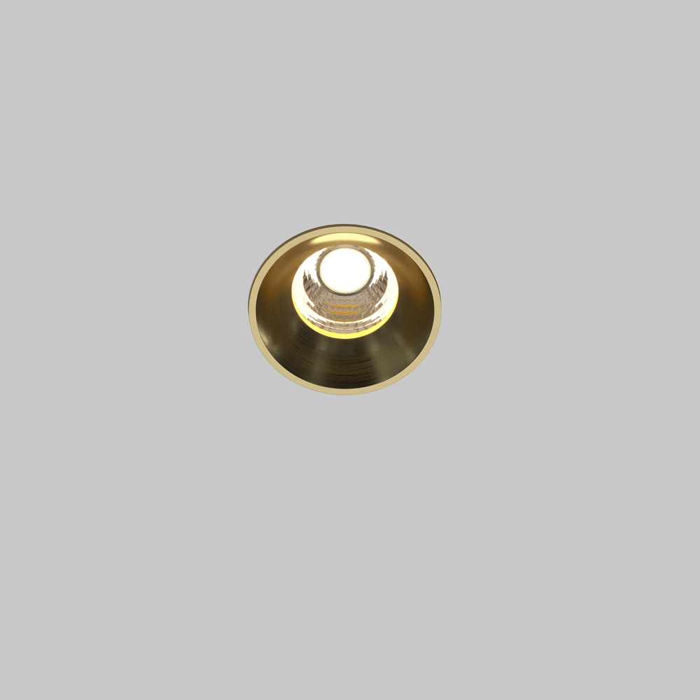 Buy Maytoni Round Downlight Gold – LED Recessed Spotlight for Gypsum ...